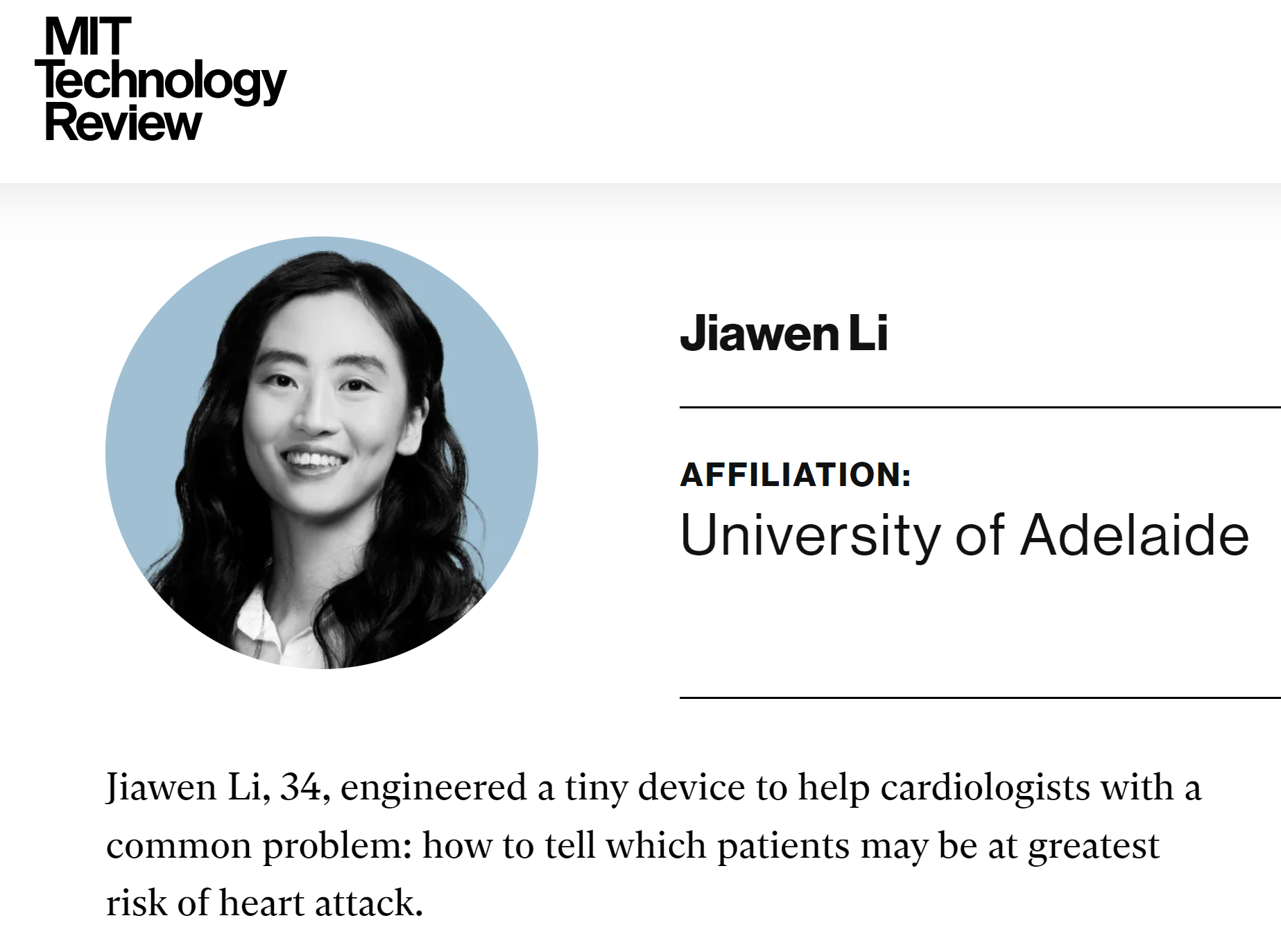 Associate Professor Jiawen Li | Researcher Profiles